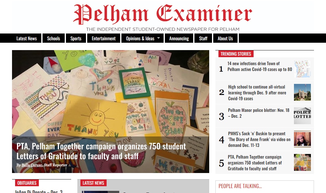 3,000 STORIES IN THE LIFE OF PELHAM – Pelham Examiner